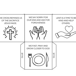 What is Ash Wednesday Coloring Cube, Christian Printable Craft for Kids ...