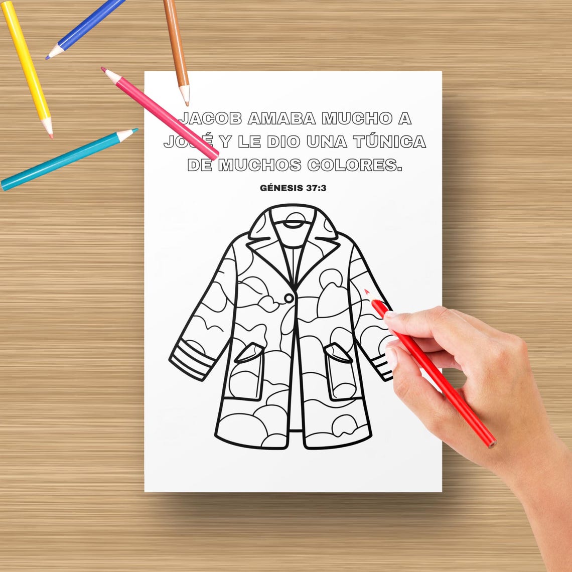 Spanish Bible Verse Coloring Pages for Kids: Sunday School Activity ...