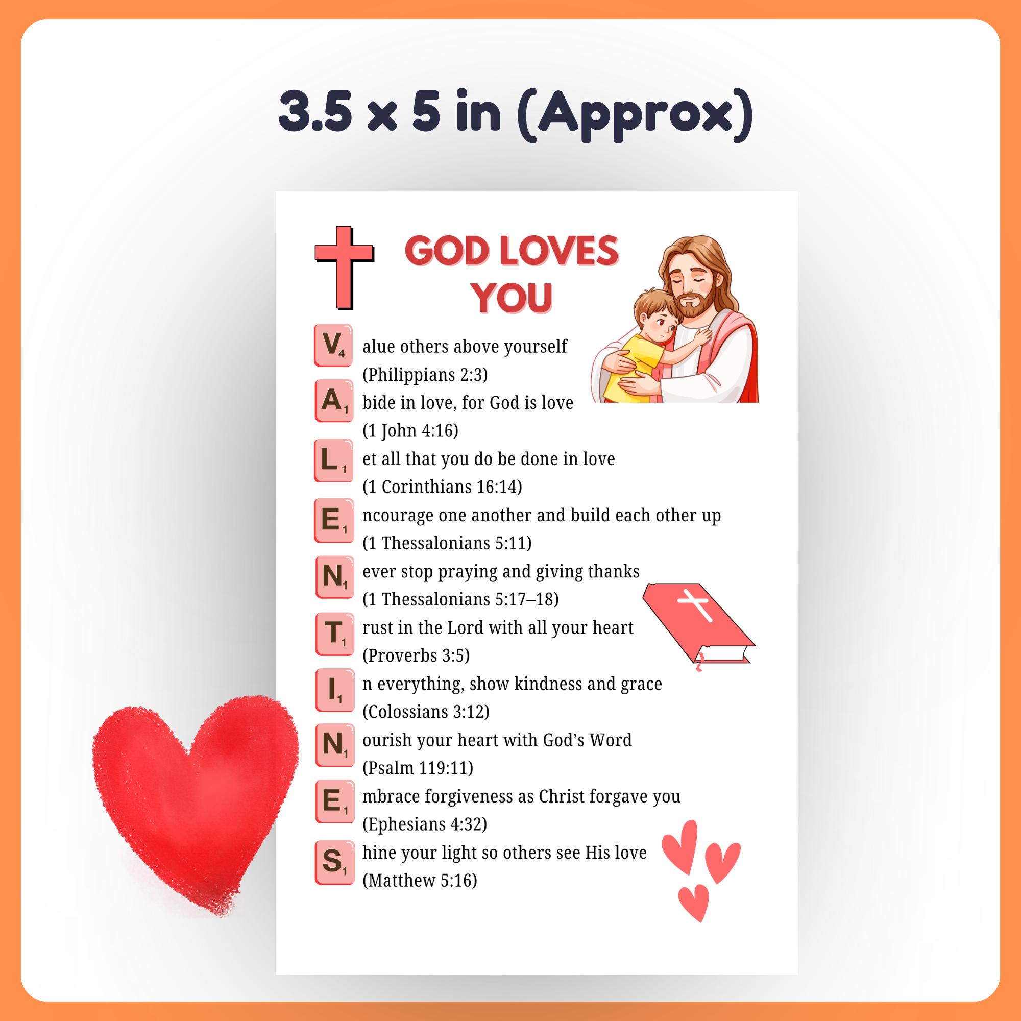 Christian Valentine Card, Printable Scripture Love Card, John 3:16 ...