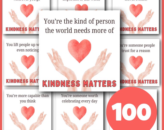 Acts of Kindness Gift Tags. Instant Download Printable. Rustic Labels ...