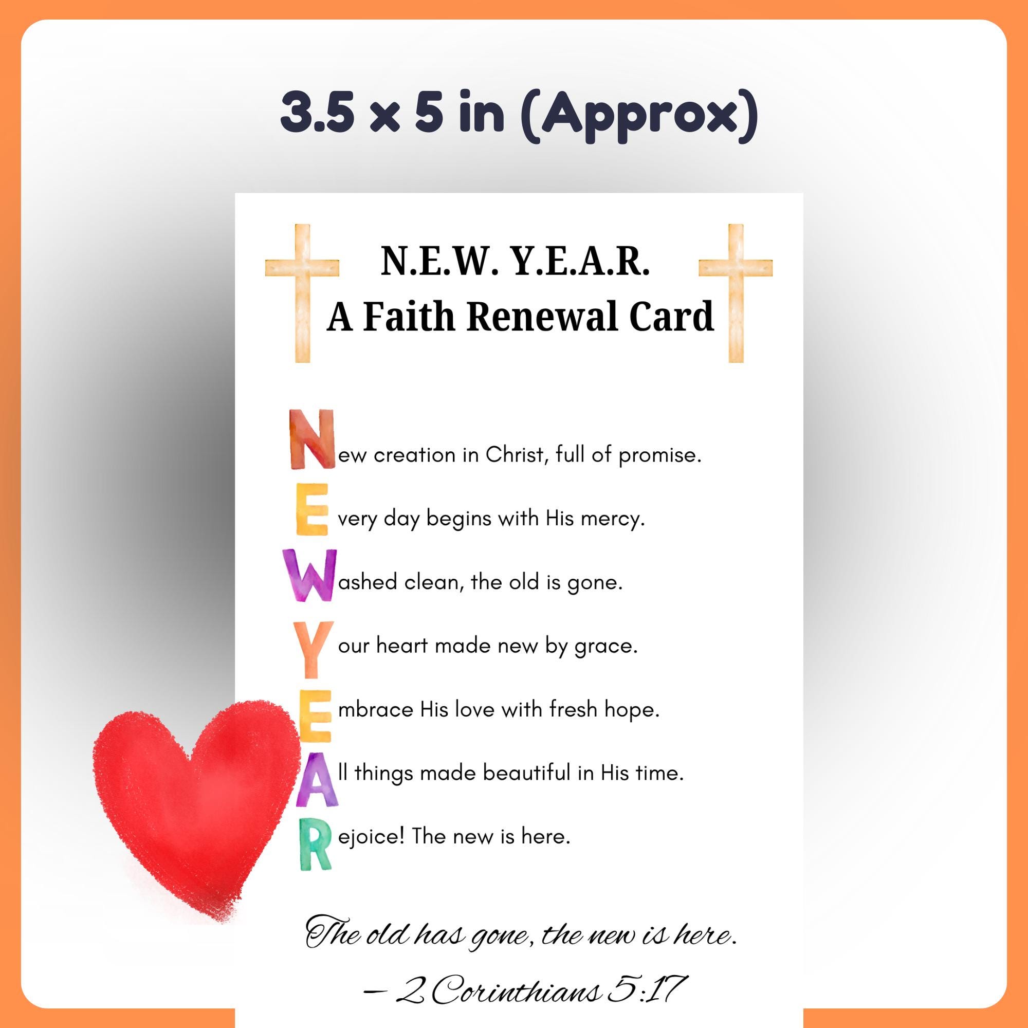 Christian New Year's Eve Cards - Scripture Card Prayer - Etsy