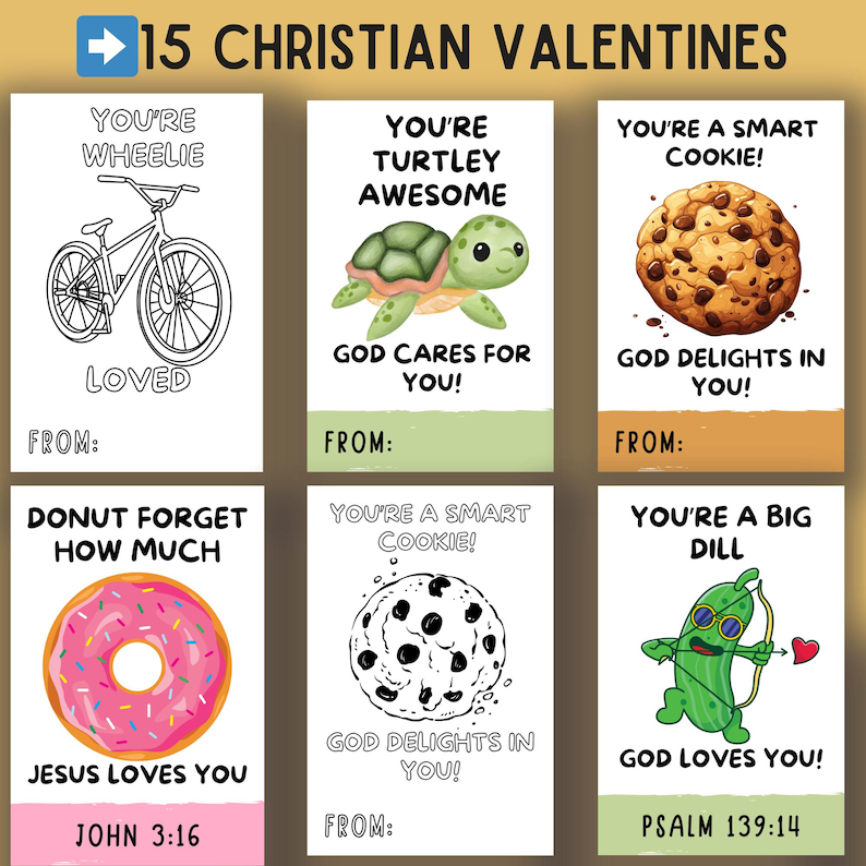Valentine’s Day Bible Verse Cards, Christian Valentine Cards, Bible ...