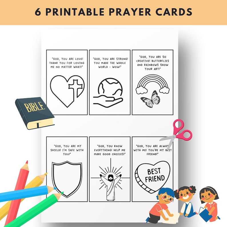 Prayer Cube for Kid Teach Children How to Pray Activity Printable ...