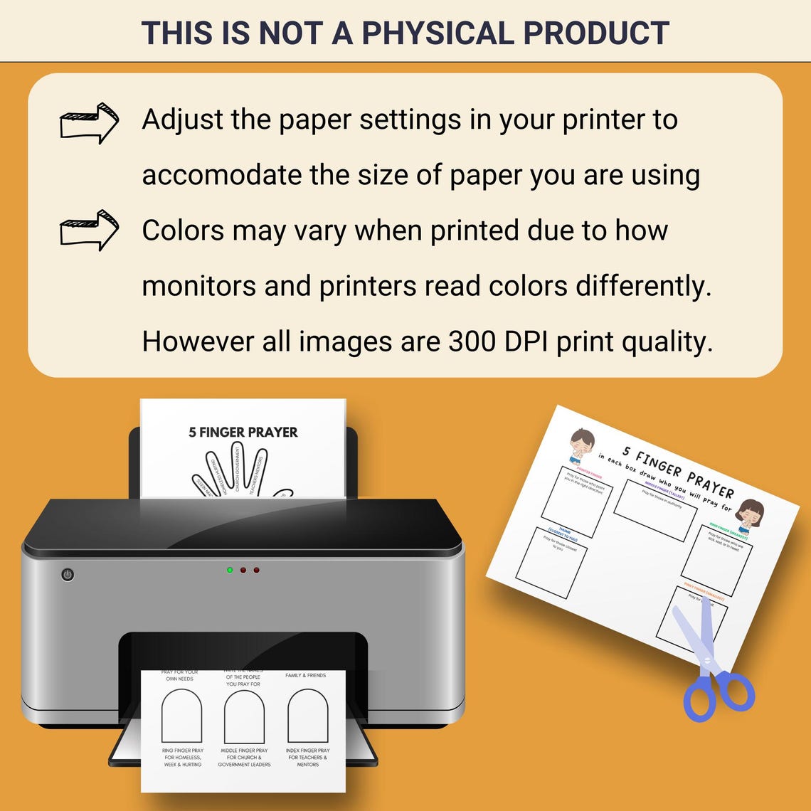 5 Finger Prayer for Kids, Handprint Art Craft, Sunday School Activity ...