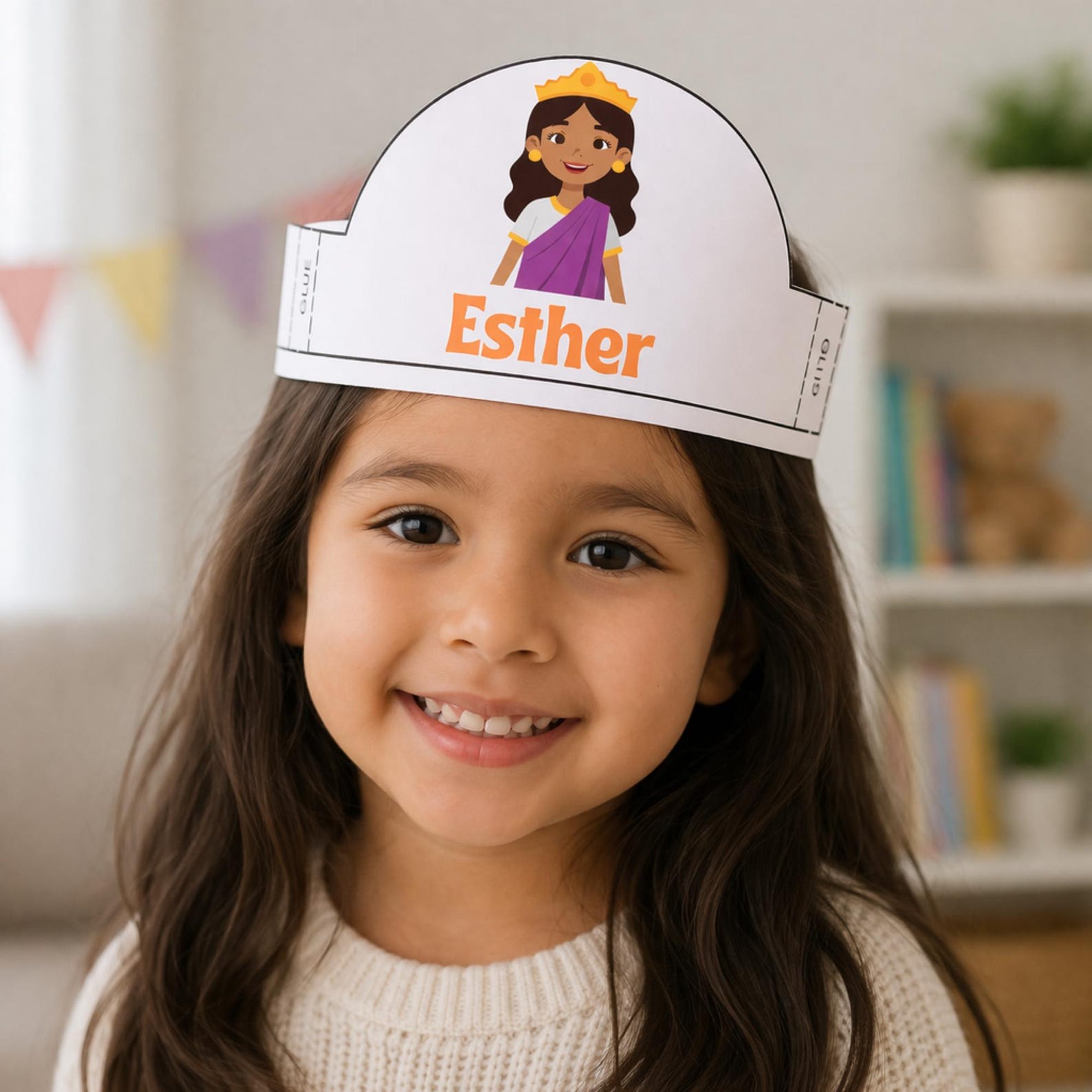 Queen Esther Bible Craft: Crown and Spinner, Sunday School Activity ...