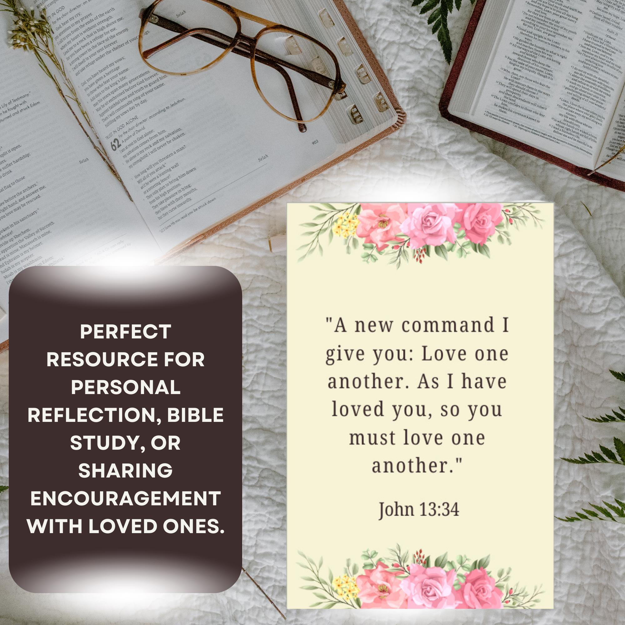 Mini Bible Verse Cards - Scripture Memory Card - Printable Christian ...
