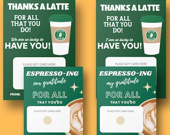 PRINTABLE Back to School Teacher Gift, Starbucks Teacher Gift Card ...