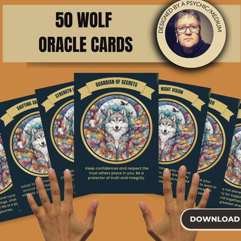 Wolf Card - Etsy
