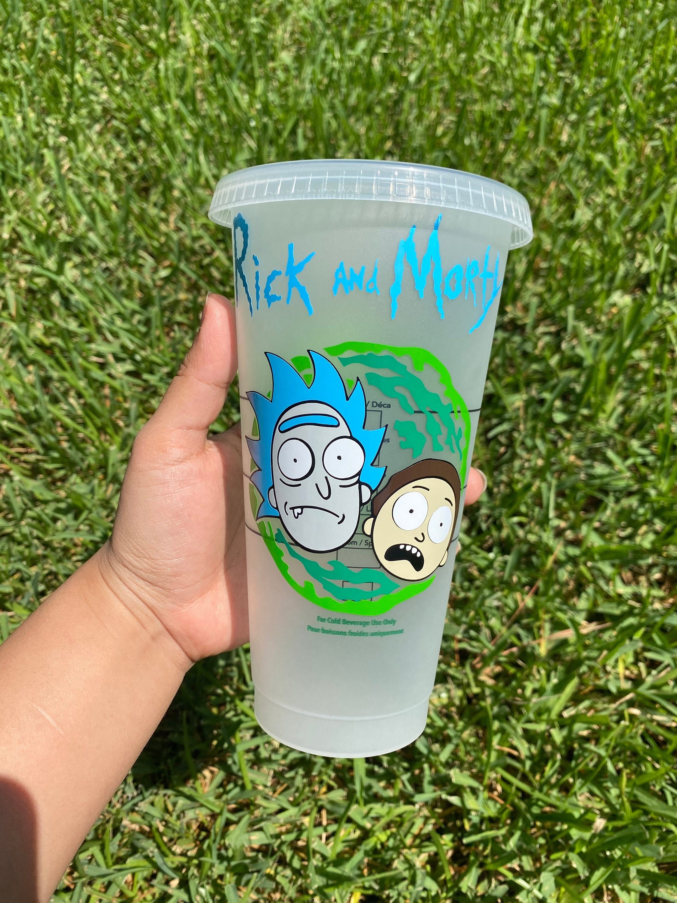 Rick And Morty Starbucks Cup Rick And Morty Custom Cold Cup Etsy