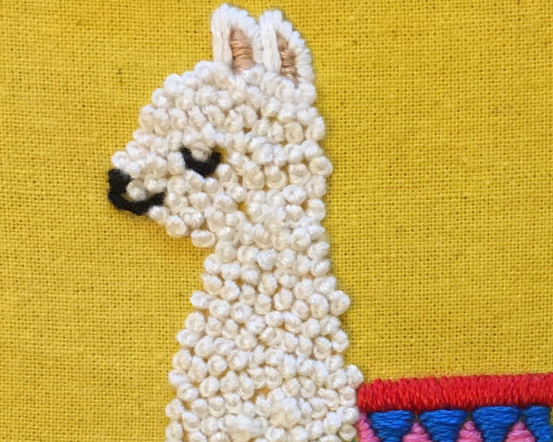 Llama Embroidery Kit Alpaca Hand Embroidery Pattern DIY - Etsy UK