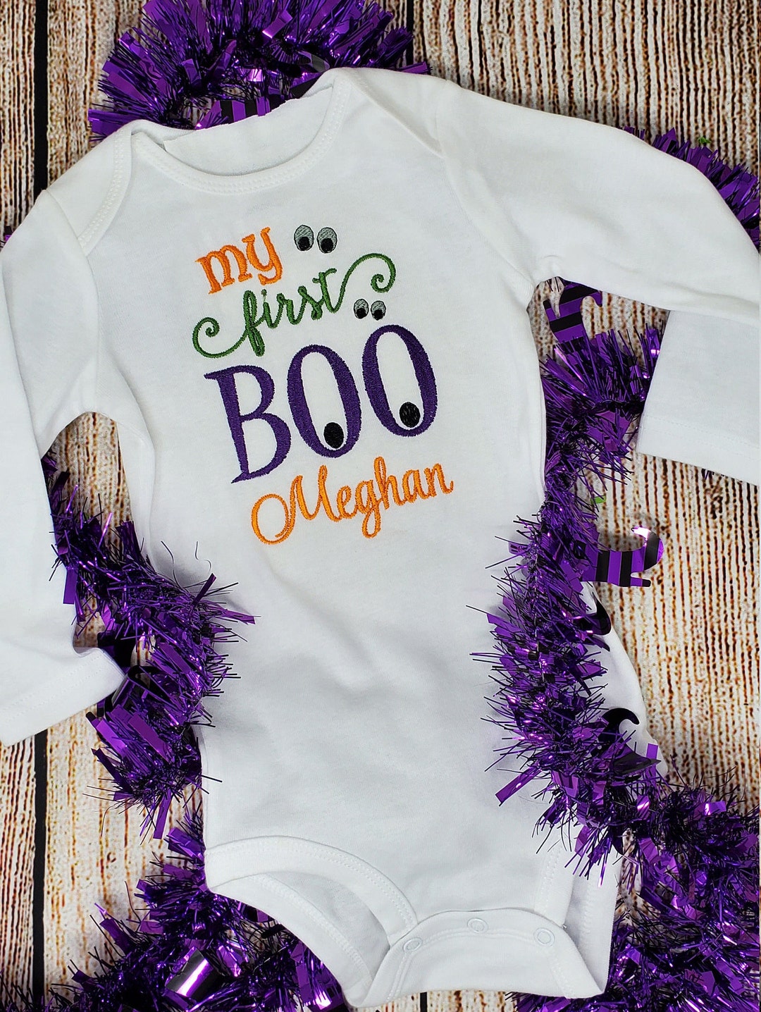1er costume Boo dHalloween de bébé brodé personnalisé nom - Etsy France