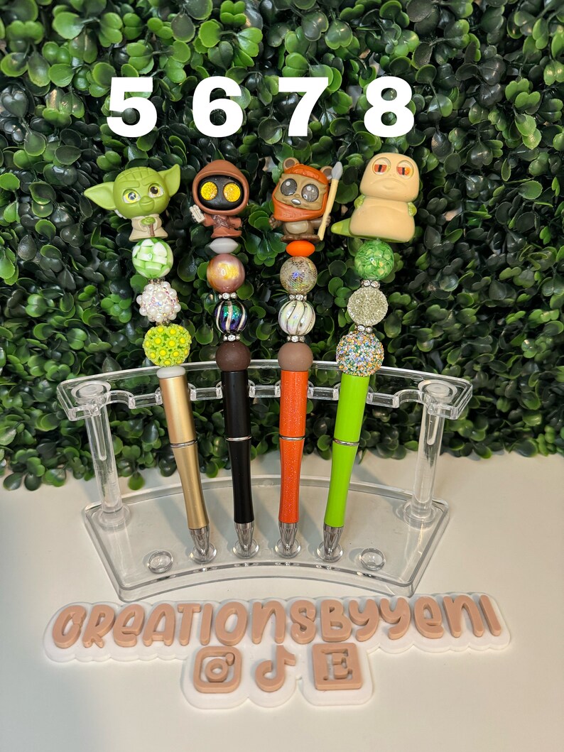 Starwars Inspire Pens L Beaded Ballpoint Pen With Disney Doorables L ...
