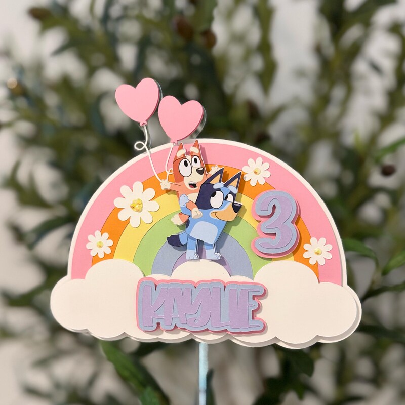 Bluey Cake Topper - Etsy