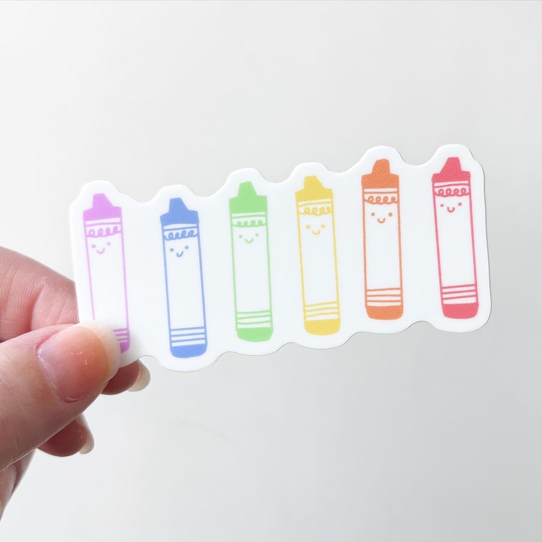 PRIDE CRAYONS STICKER - Etsy UK