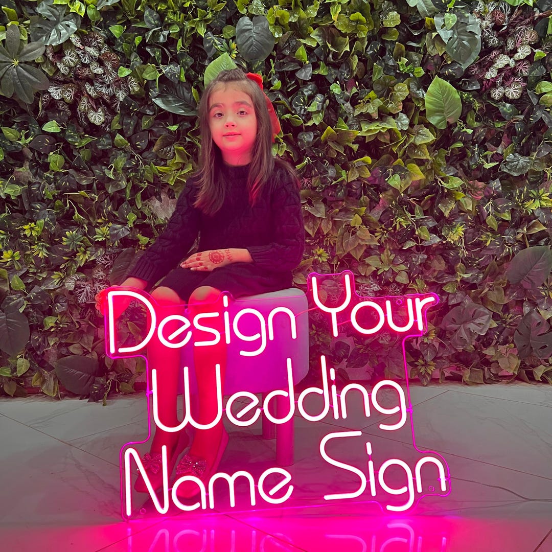 Custom Neon Sign Wedding Aesthetic Decor/wedding Neon Sign/neon ...