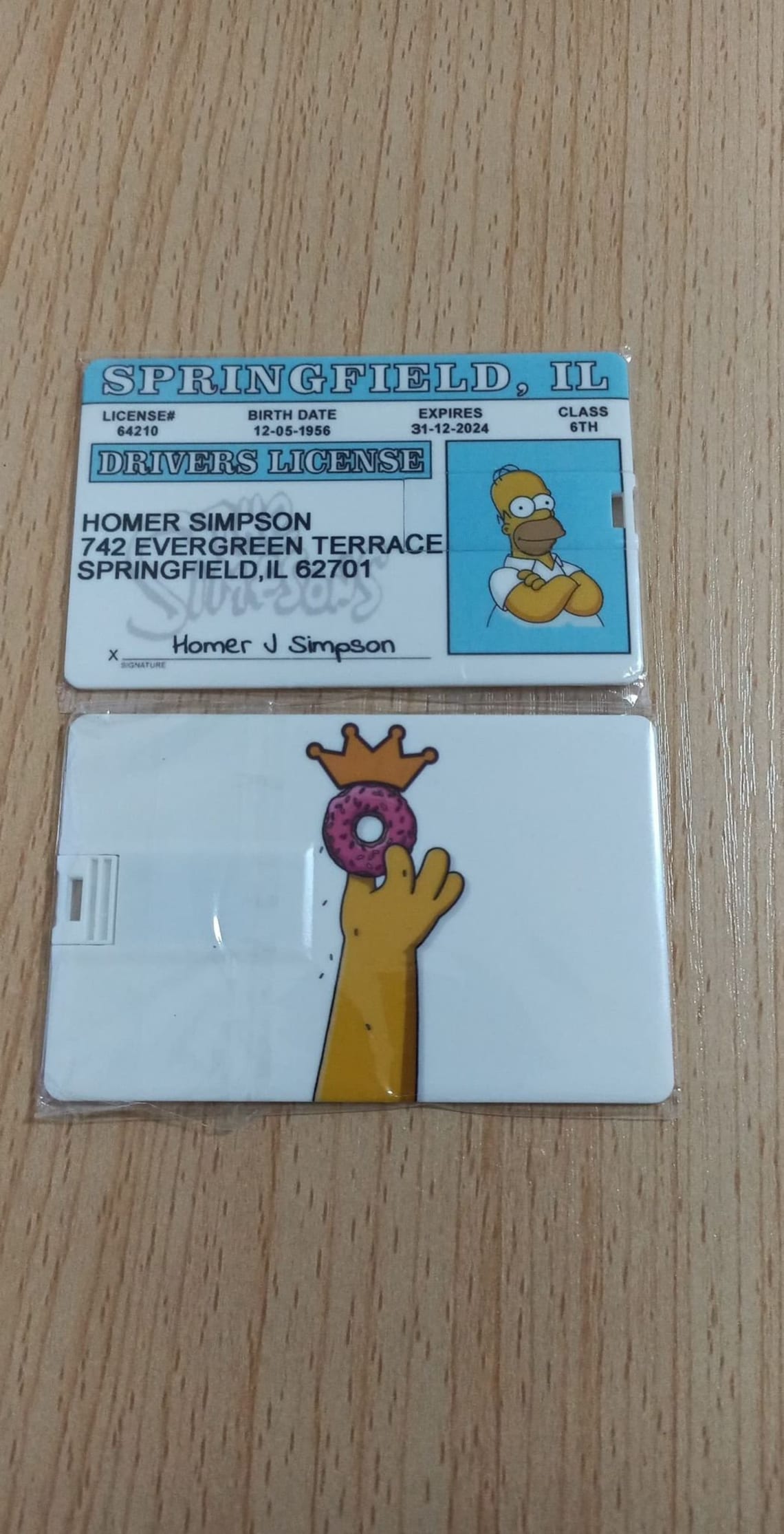 Business Card 64 GB USB Flash Drive the Simpsons Drivers - Etsy