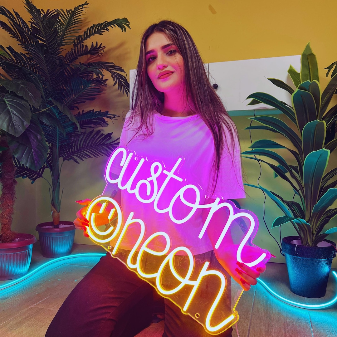 Custom Name Neon Sign, Wedding Neon Sign Custom, Custom Led Light Home ...