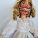 Bride Horror Doll, Creepy OOAK Polymer Clay Doll, Blushing Bride, Ugly ...