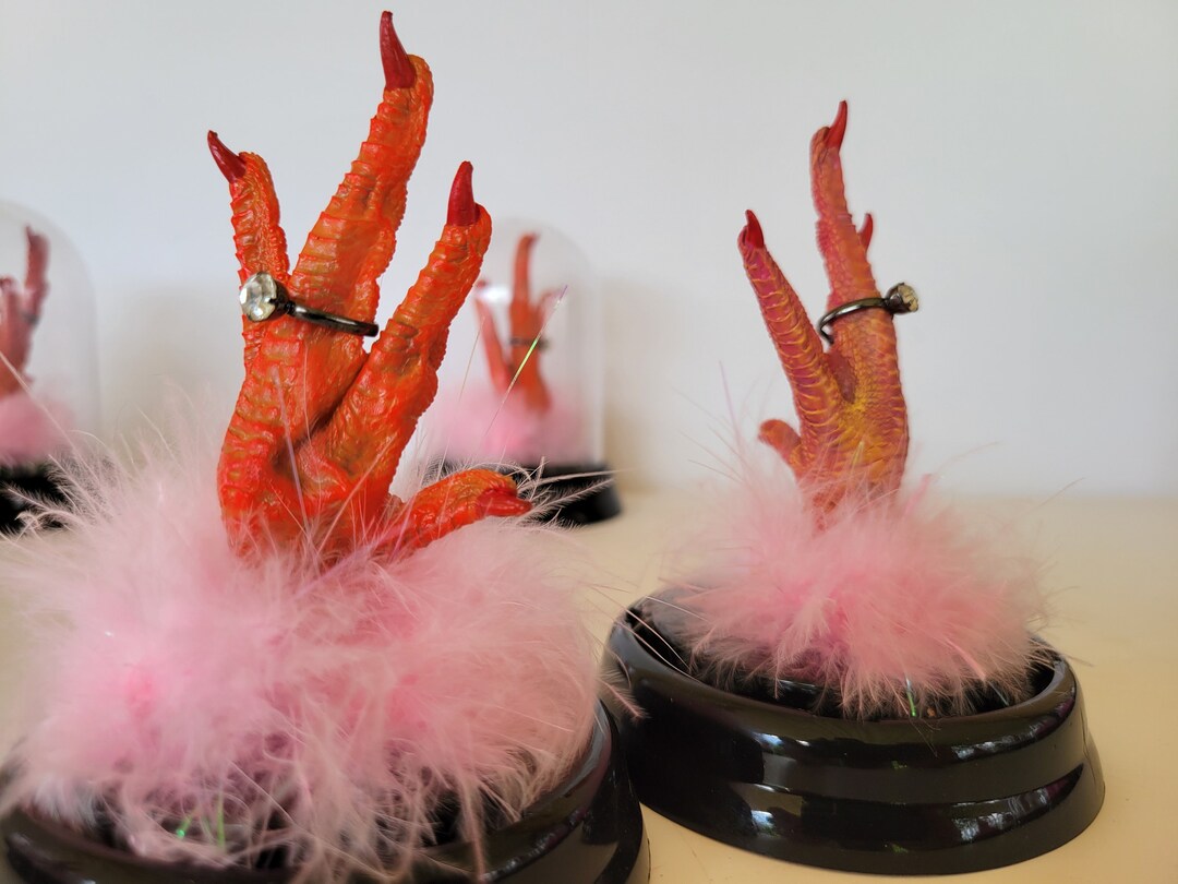 Chicken Foot With Bling the Pink N' Orange Batch - Etsy