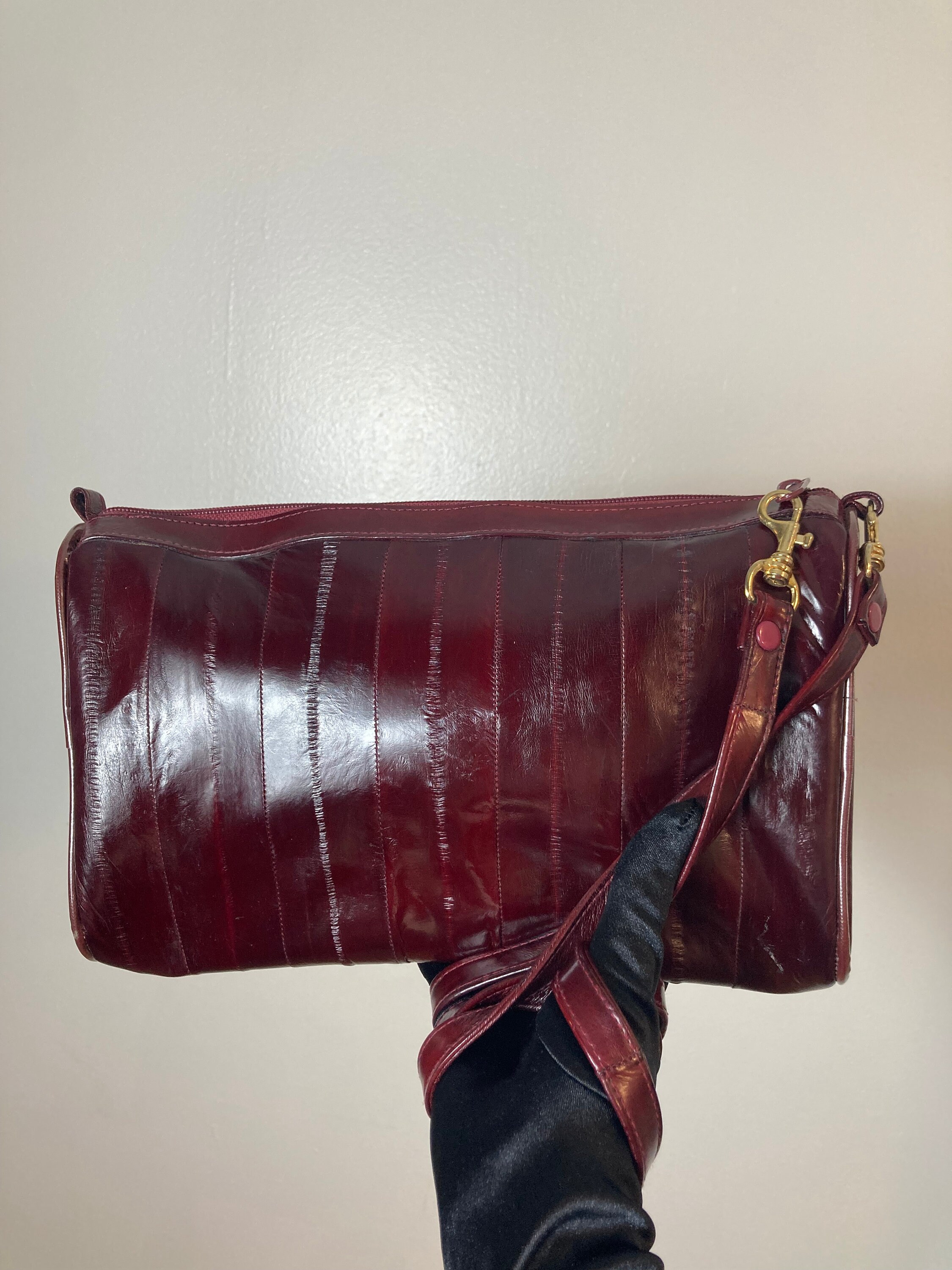Vintage Eel Skin Handbag - Etsy Canada
