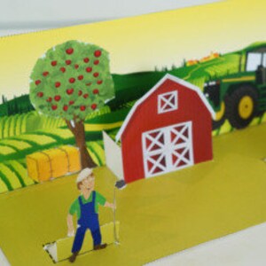 Farm Barn Scene 3D Craft Activity - 100% Editable // Printable Teaching ...