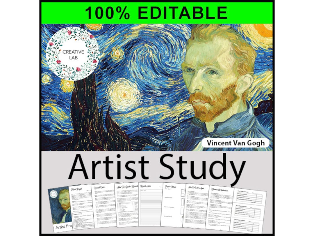 Artist Research Project - PBL - 100% Editable // Printable Teaching ...