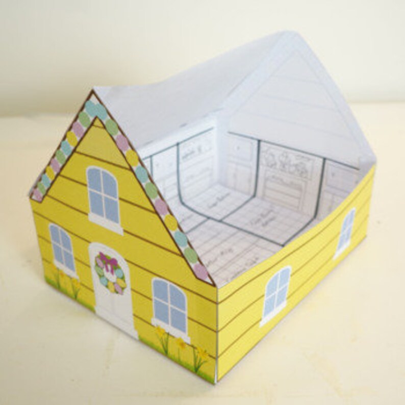 Math Easter Bunny's House Craft // Printable Teaching Resource // No ...