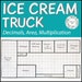 Math Craft Multiplying Decimals Project - Design an Ice Cream Truck ...