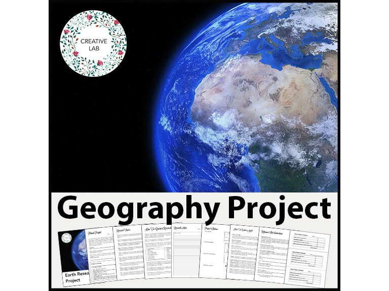 Geography Research Project - PBL // Printable Teacher School Resource ...