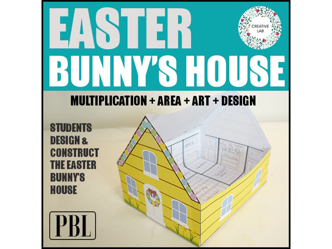 Math Easter Bunny's House Craft // Printable Teaching Resource // No ...