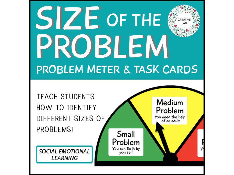 Size of the Problem - Task Cards & Problem Meter // Printable Teaching Resource // No Prep ...