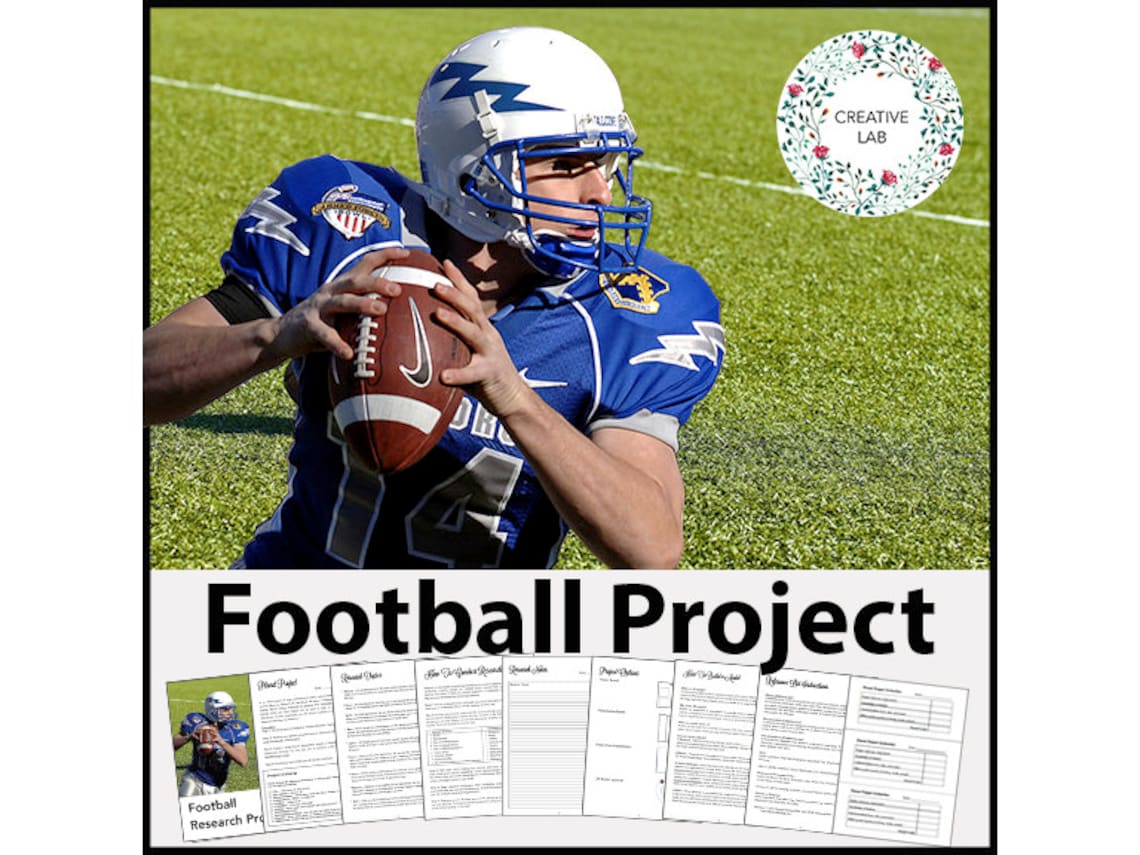 Football Research Project - PBL Project Based Learning // Printable ...