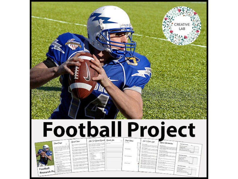 Football Research Project - PBL Project Based Learning // Printable ...