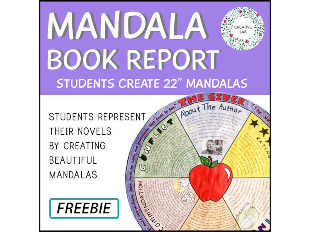 Novel Study / Book Report Mandala Craft - Etsy