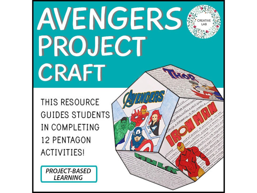Avengers Superhero Project Craft - STEM - PBL // Printable Teaching ...