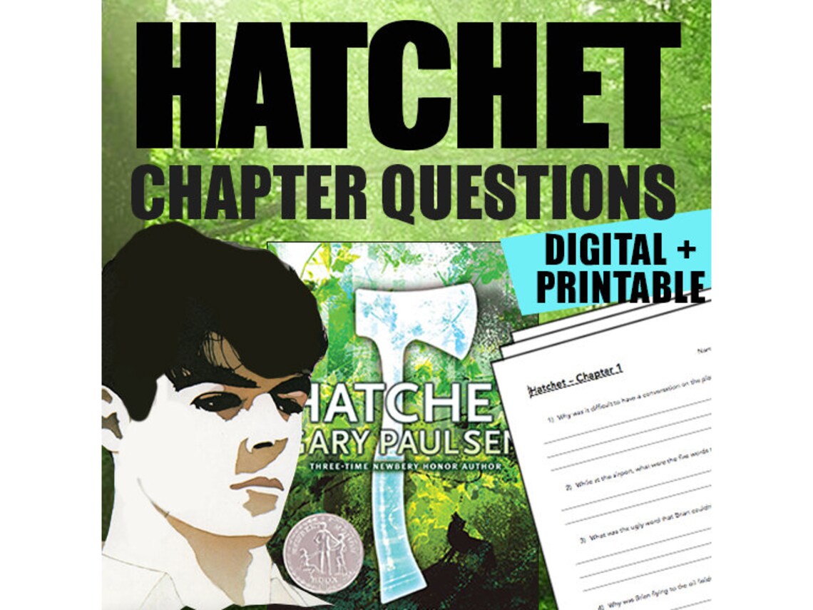 Hatchet - Book Chapter Comprehension Questions & Answers // Printable ...
