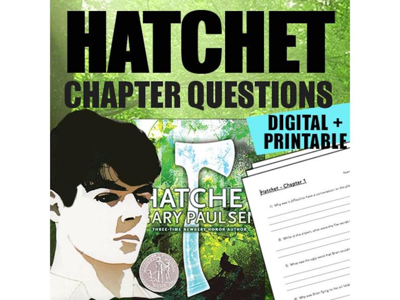 Hatchet - Book Chapter Comprehension Questions & Answers // Printable ...