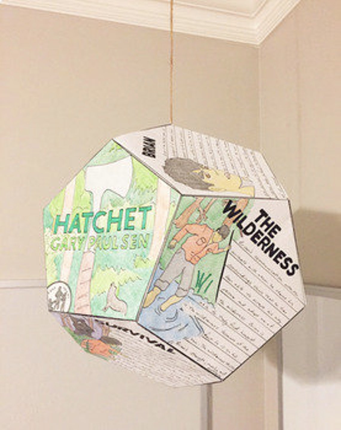 Hatchet - Book Novel Study Project Craft - PBL // Printable Teaching ...