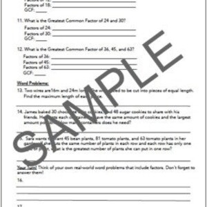 Math Factors, Greatest Common Factors - Lesson & Practice Questions ...