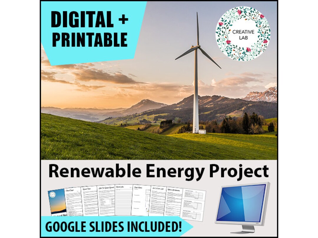 Renewable Energy Research Project - PBL - Etsy