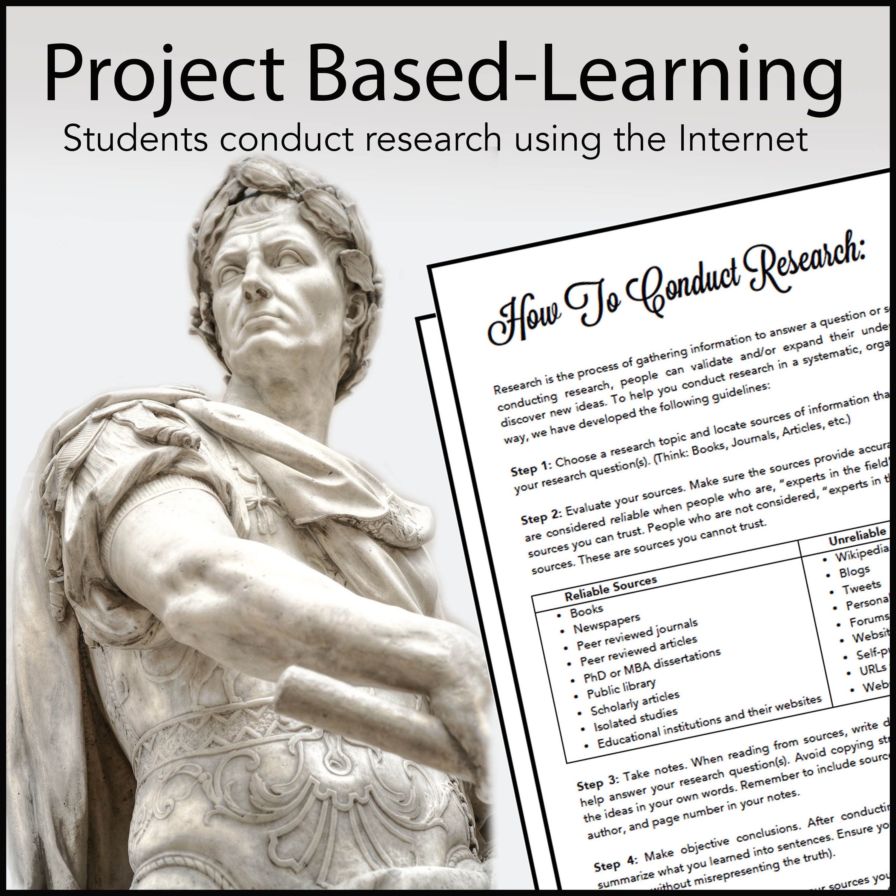 Ancient Rome Research Project - PBL // Printable Teaching Resource ...