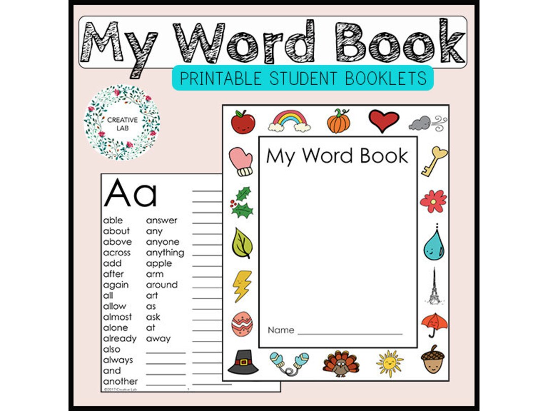 Spelling Dictionary // Primary Word Book A - Z - Etsy