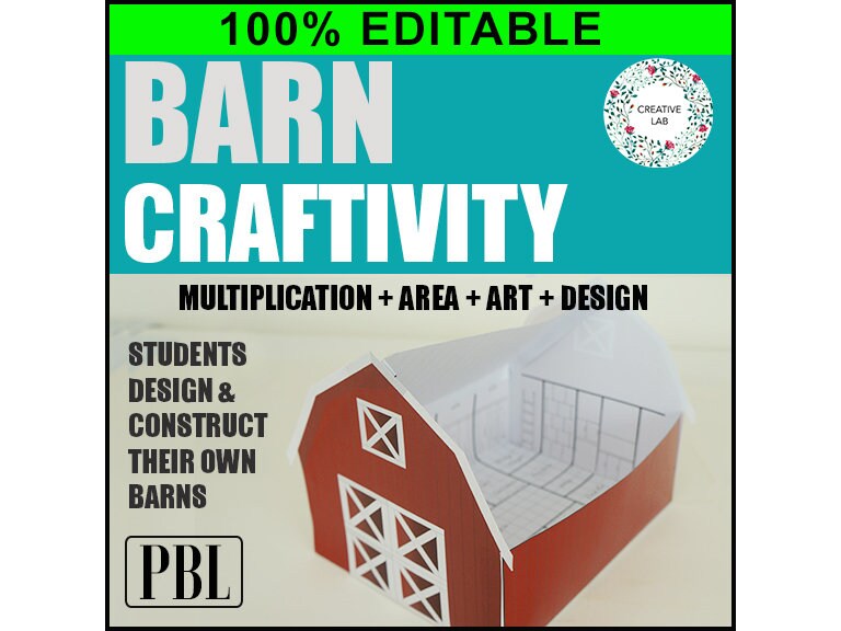 Build a Barn / Farm Craft - 100% Editable // Printable Teaching ...