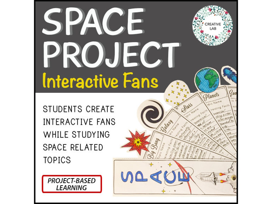 Space Project - Interactive Fan - PBL // Printable Teaching Resource ...