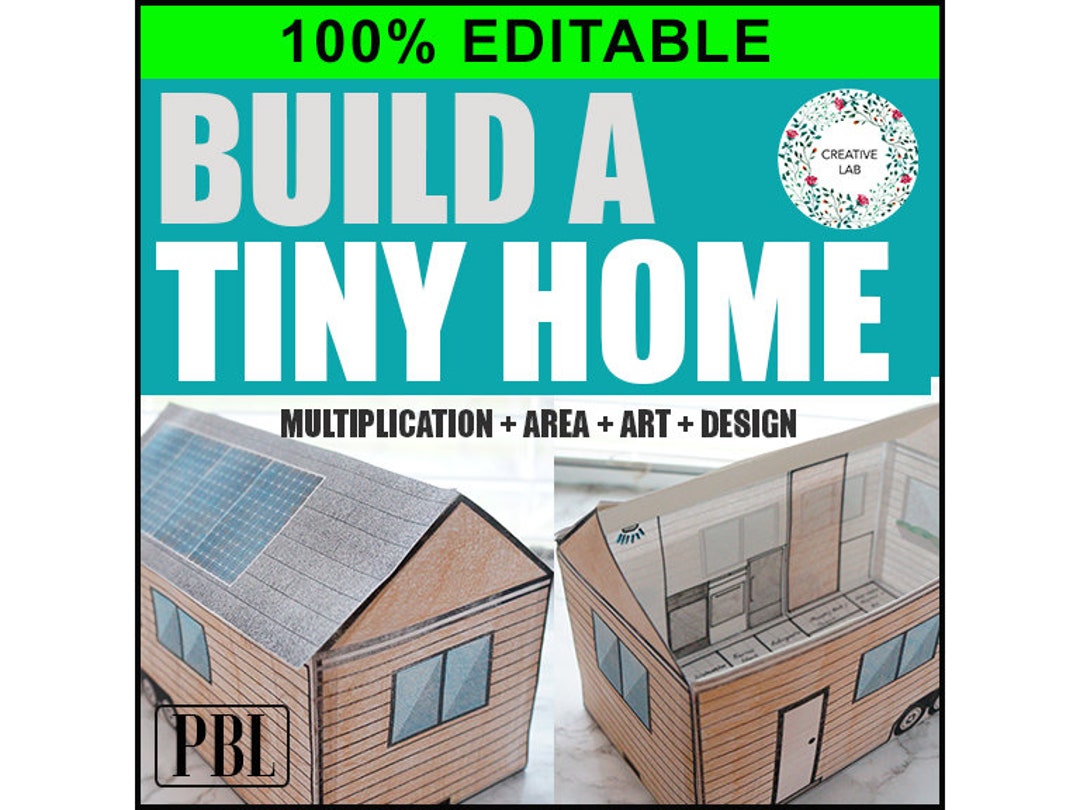 Build a Tiny Home House - Math & Design - 100% Editable // Printable ...