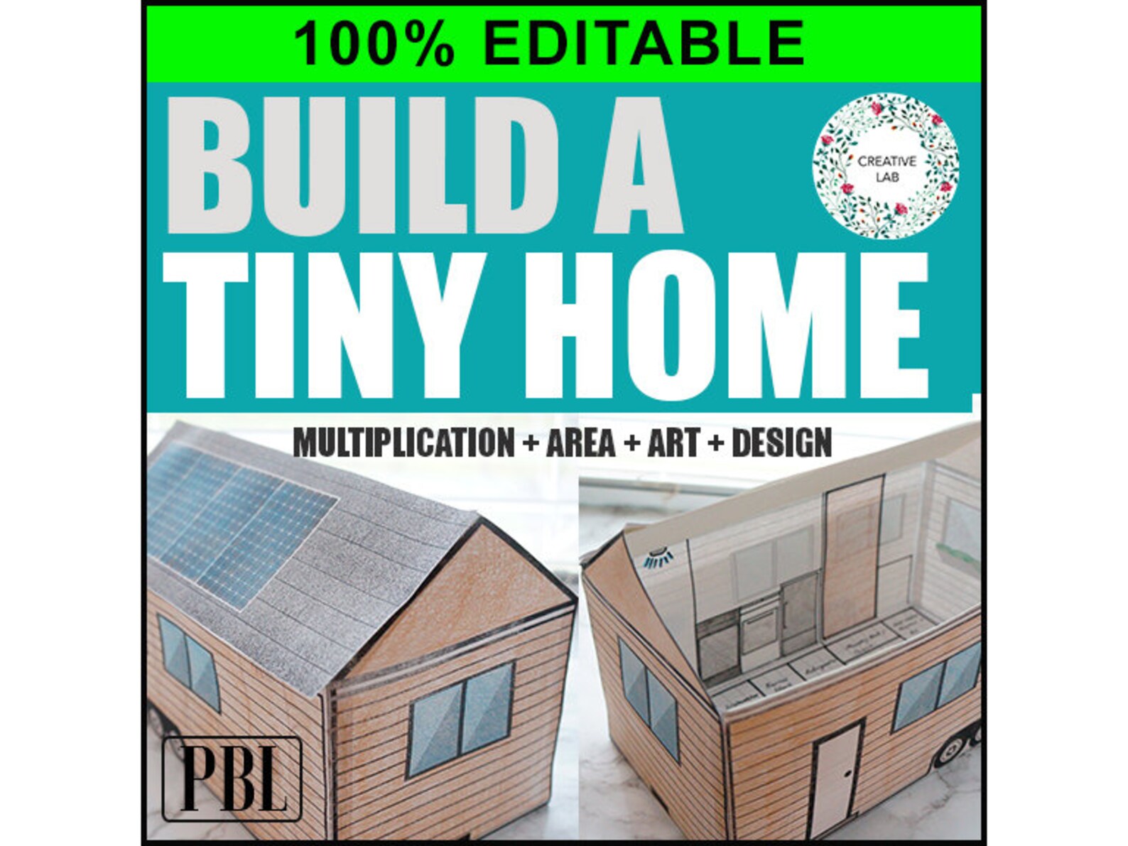 Build a Tiny Home House - Math & Design - 100% Editable // Printable ...