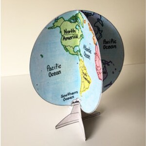 Mapping Craft Activity - 3D Globe World Map - 100% Editable ...