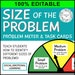 Size of the Problem - Task Cards & Problem Meter - 100% Editable ...