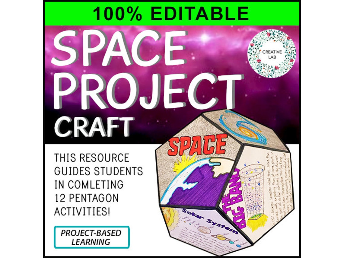 Space Project Craft Activity - 100% Editable // Printable Teaching ...