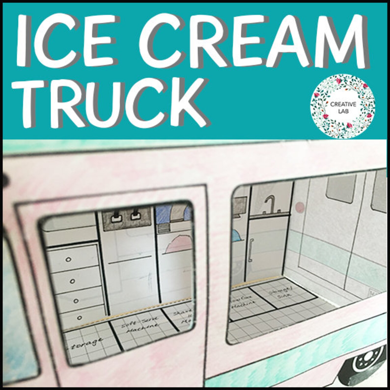 Math Craft Multiplying Decimals Project - Design an Ice Cream Truck ...